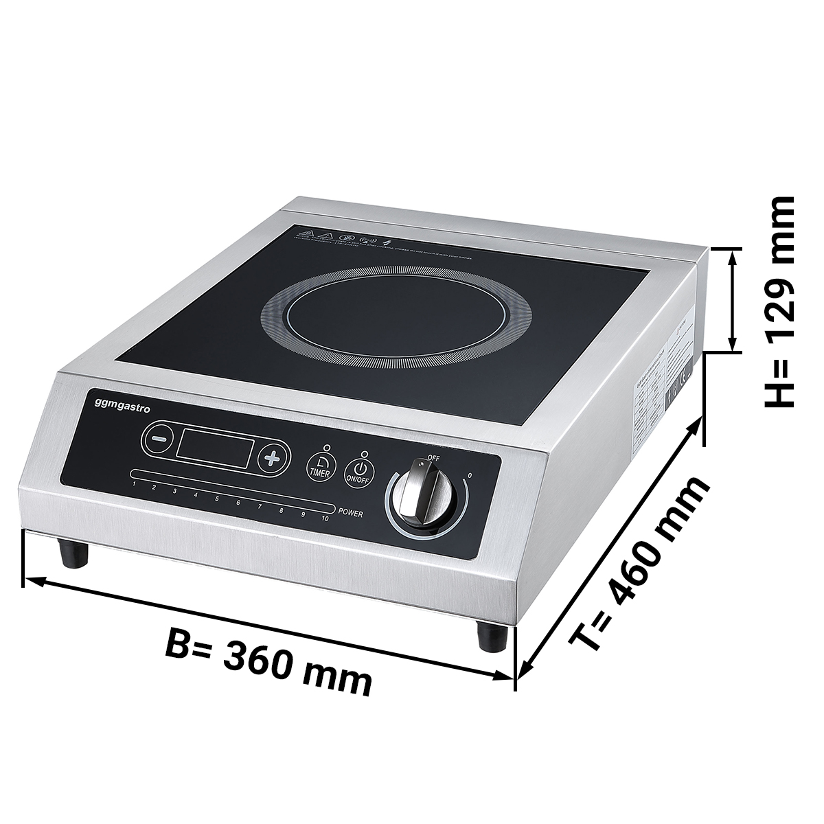 Cuisinière à induction 50 cm BEKO FSM58301WC